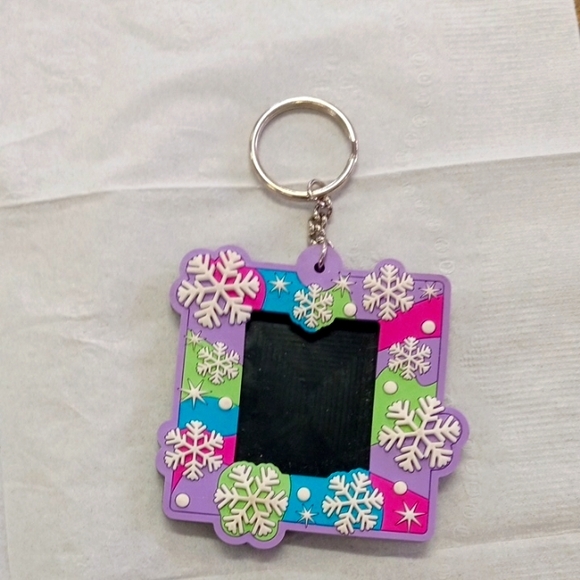 Accessories | Colorful Snowflake Picture Frame Keychain | Poshmark